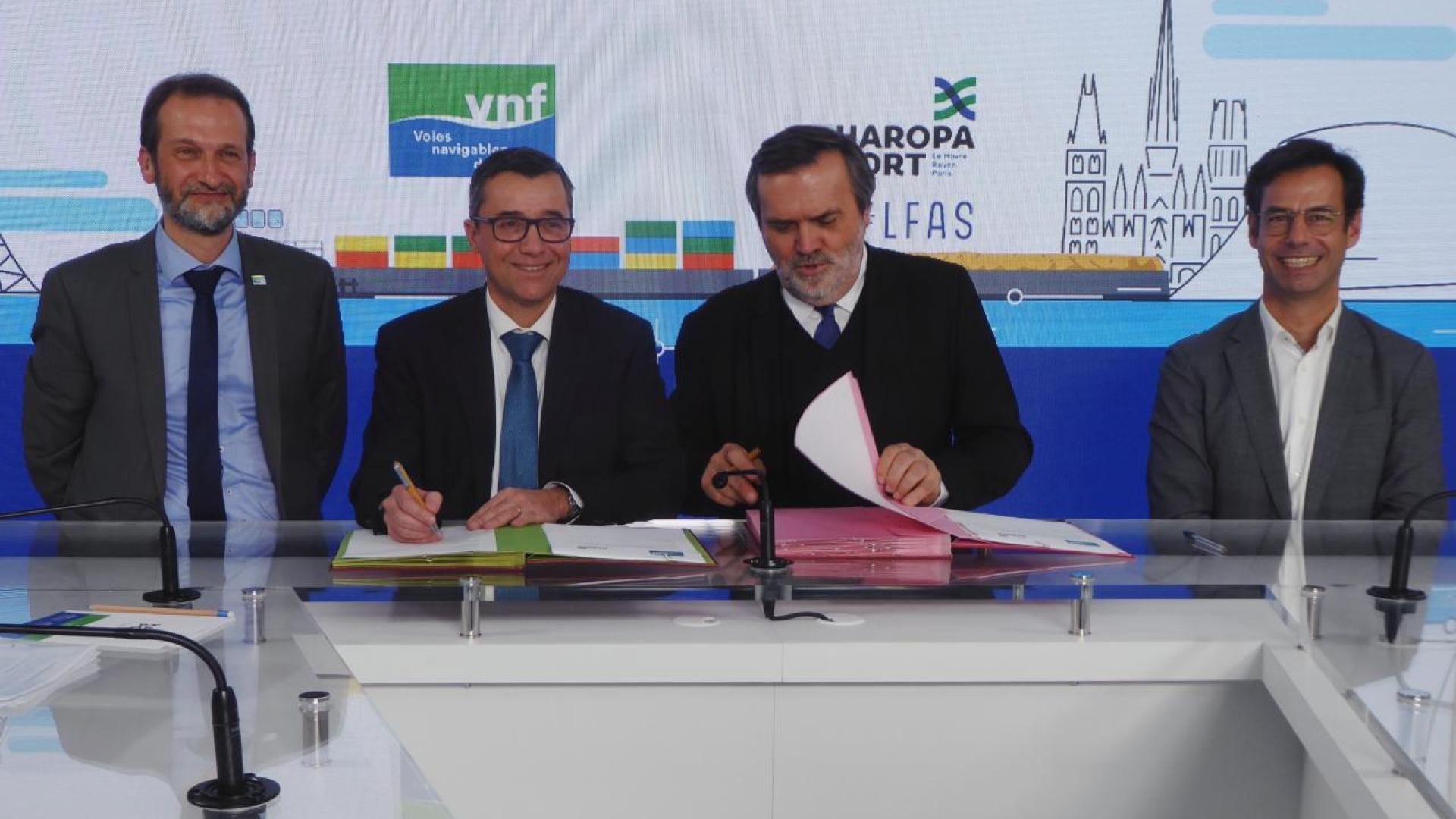 Voies navigables de France et HAROPA PORT signent une convention en ...